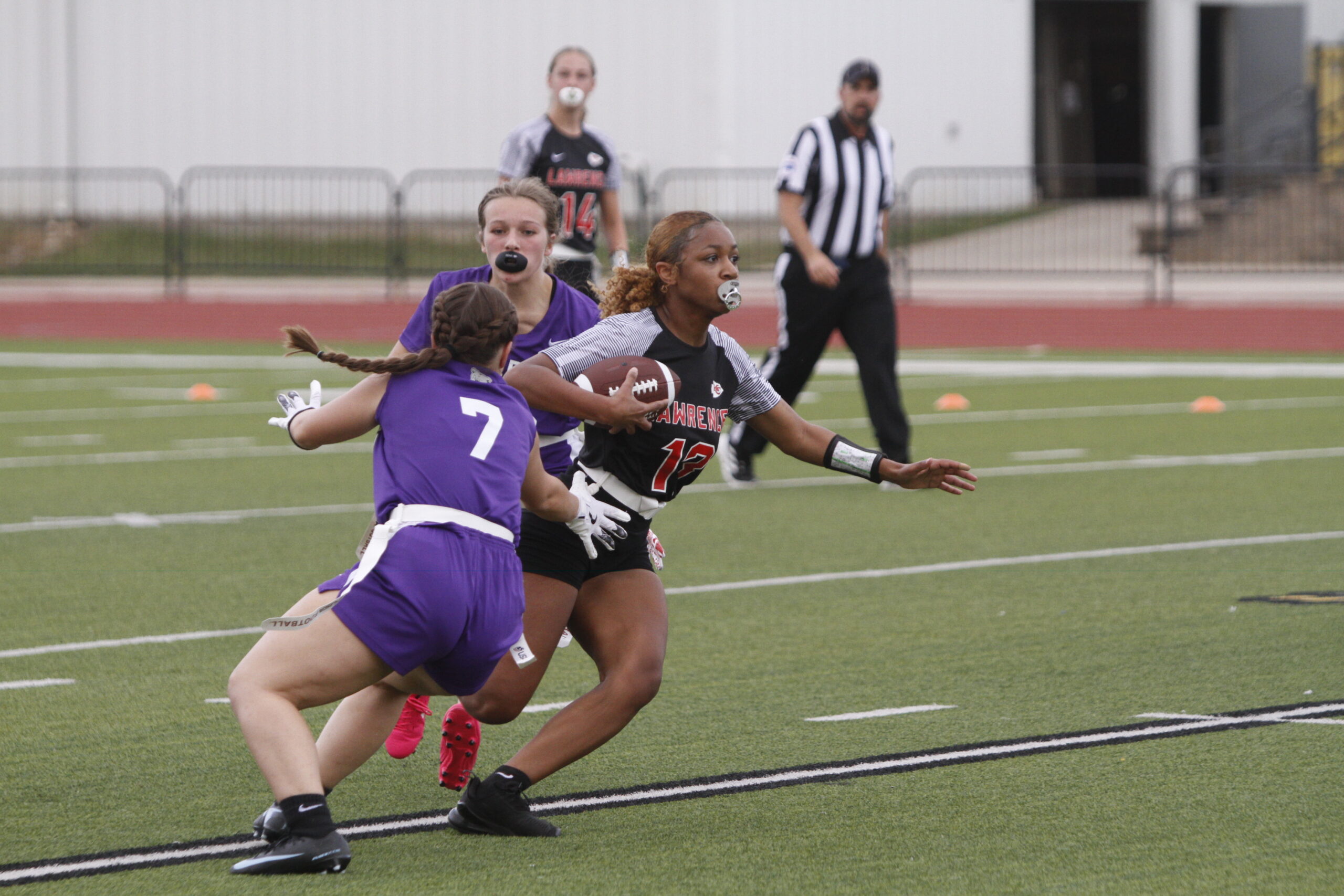 Free State hosts Baldwin, Lawrence in first girls flag football ...